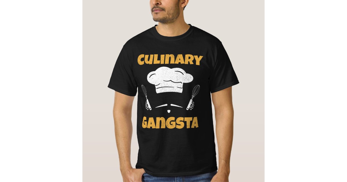 Culinary Gangsta Shirt Cooking School Funny Restau | Zazzle