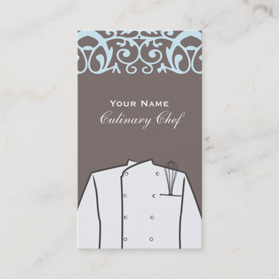 Culinary Personal Chef Catering Company Business Card | Zazzle