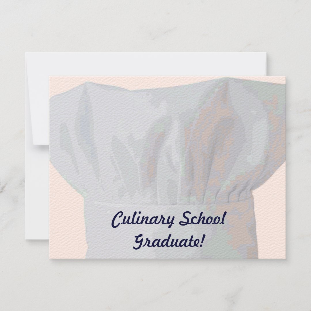 Culinary School Graduate Invitation | Zazzle
