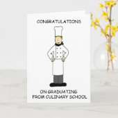 Culinary School Graduation Congratulations Male Card | Zazzle