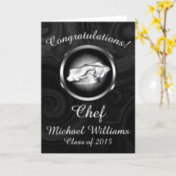 Culinary School Graduation Personalized Card | Zazzle