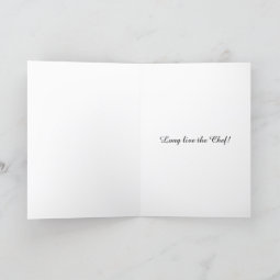 Culinary School Graduation Personalized Card | Zazzle