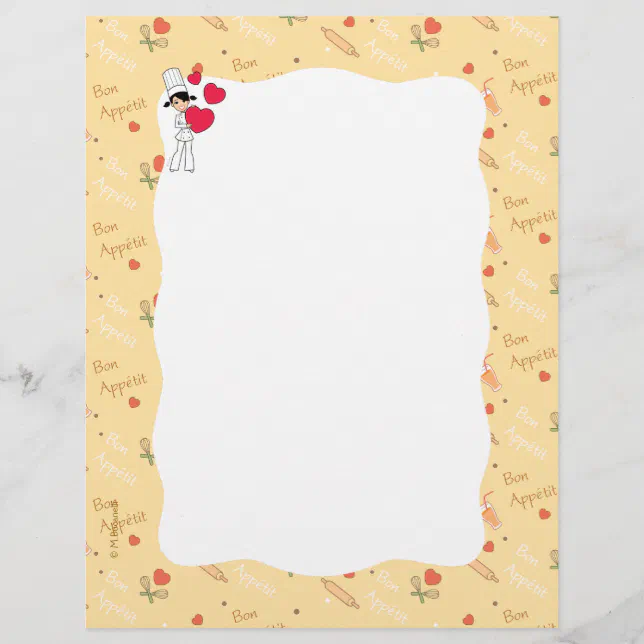 Culinary Themed Stationery | Zazzle