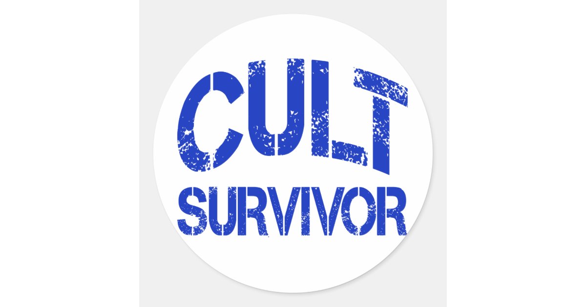 Cult Survivor Classic Round Sticker | Zazzle