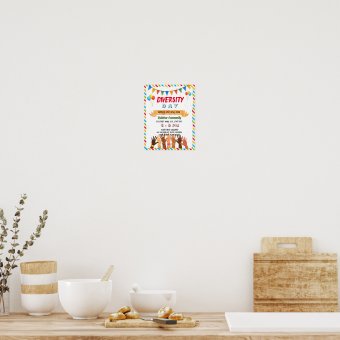 Cultural Diversity Day event flyer poster | Zazzle