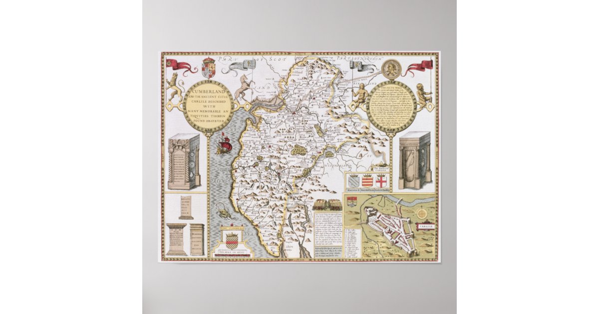 Cumberland and the Ancient City of Carlile Poster | Zazzle