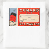 CUNARD Line Rectangular Sticker | Zazzle