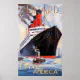 CUNARD OCEAN LINER AQUITANIA POSTER | Zazzle