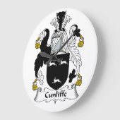Cunliffe Family Crest Large Clock | Zazzle
