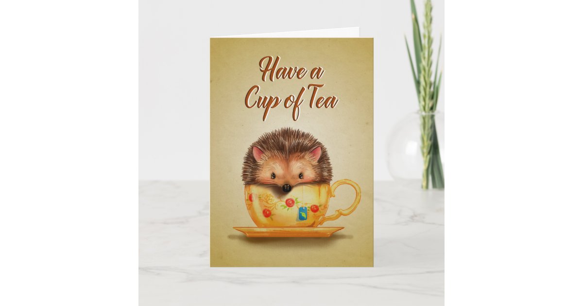 Cup Of Tea Greeting Card | Zazzle