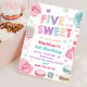 Cupcake 5th Birthday Party Five Is So Sweet Candy Invitation | Zazzle