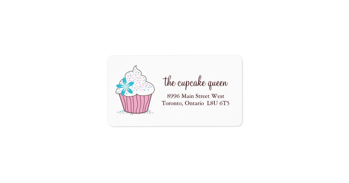 Cupcake Address Labels | Zazzle