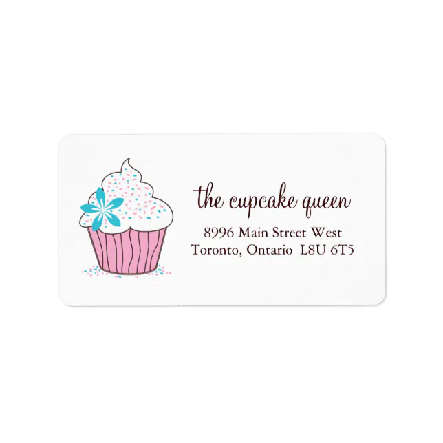 Cupcake Address Labels | Zazzle