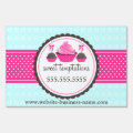 Cupcake and Cake Pops Banner Sign | Zazzle
