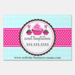 Cupcake and Cake Pops Banner Sign | Zazzle