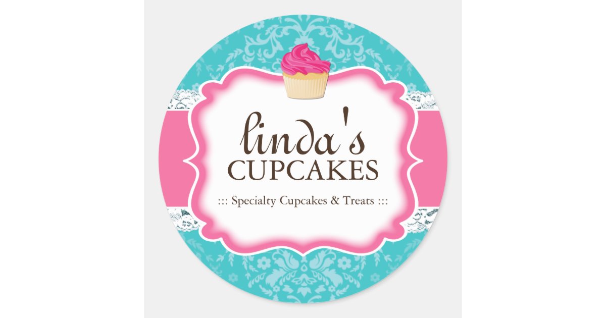 Cupcake and Dessert - Packaging Stickers | Zazzle