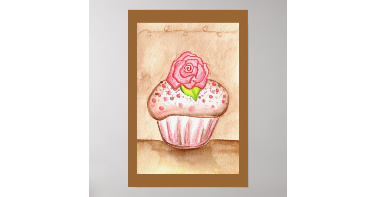 Cupcake Art Poster | Zazzle