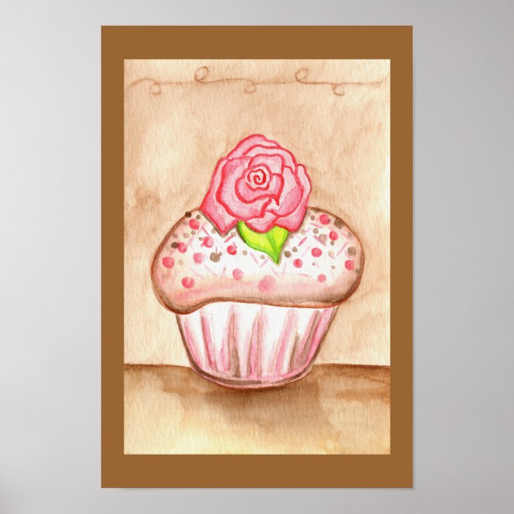 Cupcake Art Poster | Zazzle