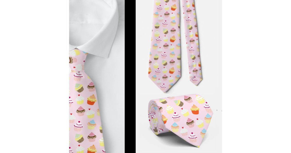Cupcake Baker Bakery Gag Gift Funny Neck Tie | Zazzle