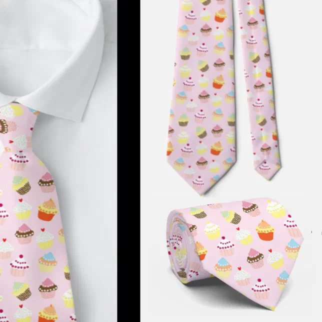 Cupcake Baker Bakery Gag Gift Funny Neck Tie | Zazzle