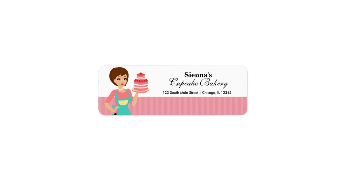 Cupcake Bakery Label | Zazzle