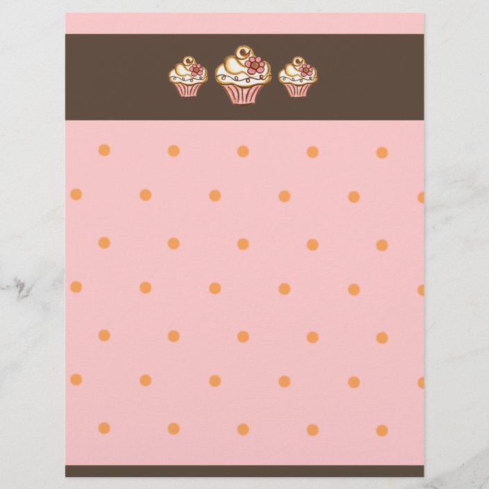 Cupcake Bakery Letterhead | Zazzle.com