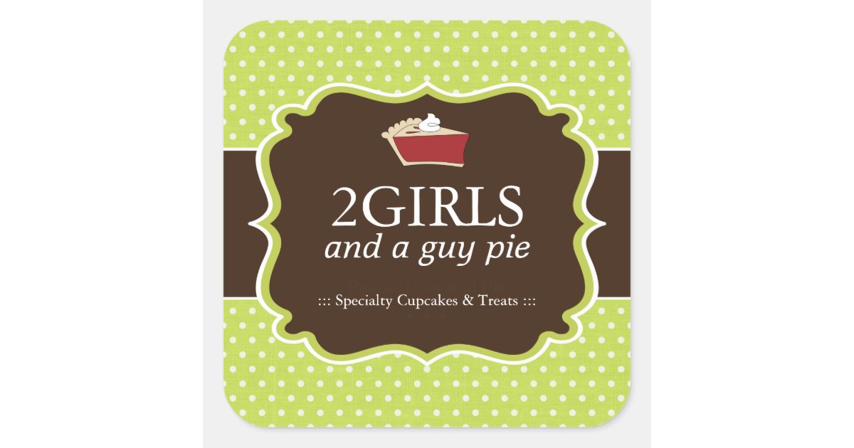Cupcake Bakery Packaging Stickers | Zazzle