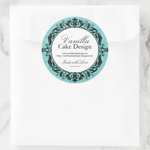 Cupcake Bakery Packaging Stickers | Zazzle