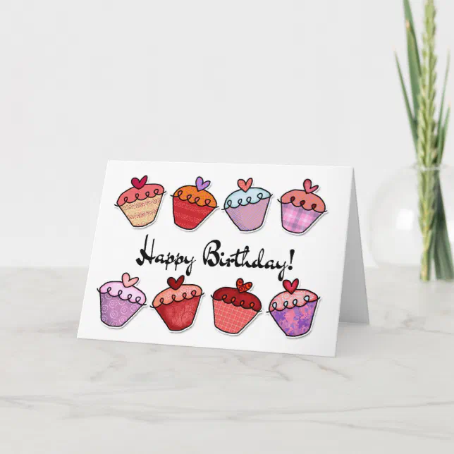 Cupcake Birthday Card | Zazzle
