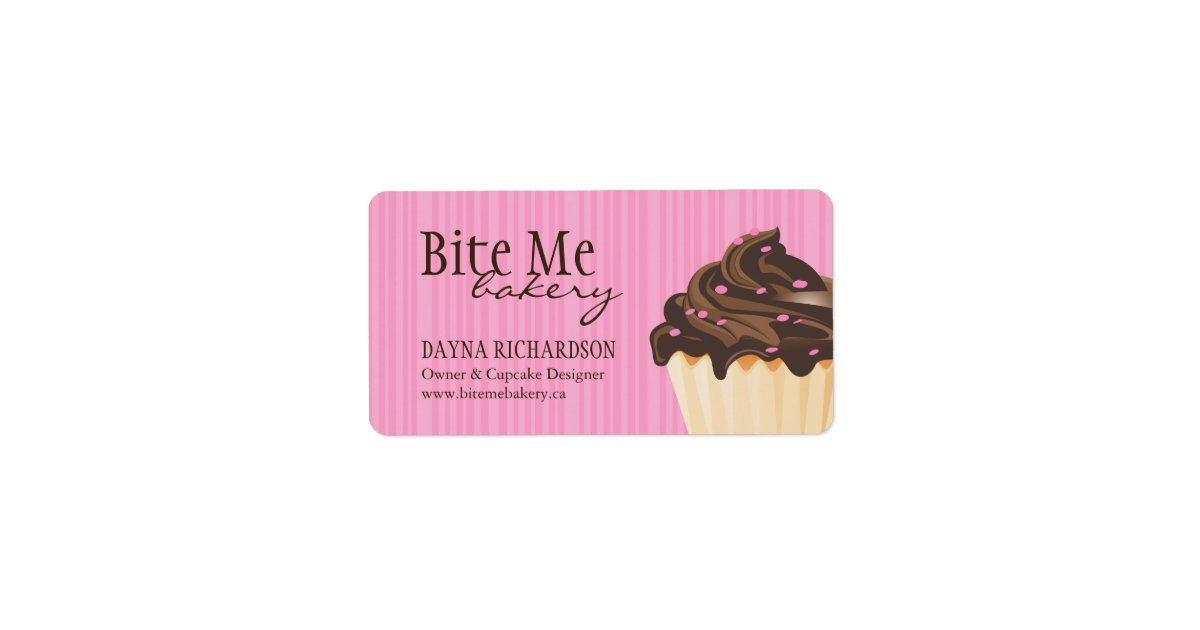 Cupcake Business Packaging Labels | Zazzle