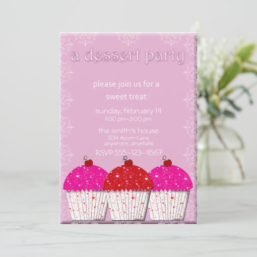Cupcake Dessert Party Invitation | Zazzle