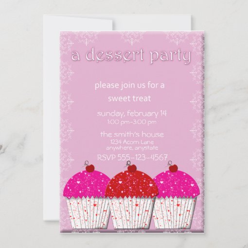 Cupcake Dessert Party Invitation | Zazzle
