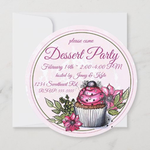 Cupcake Dessert Party Invitation | Zazzle