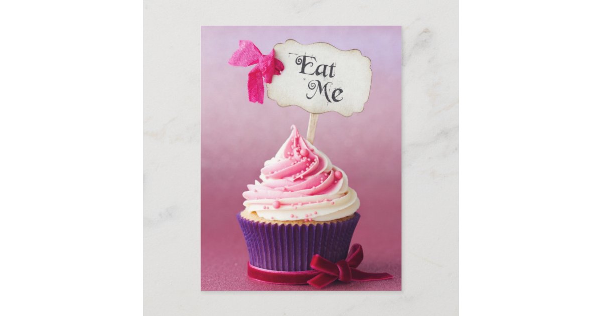 Cupcake - Eat Me Postcard | Zazzle