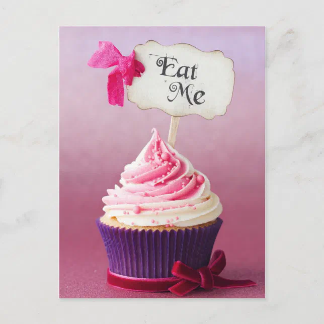Cupcake - Eat Me Postcard | Zazzle