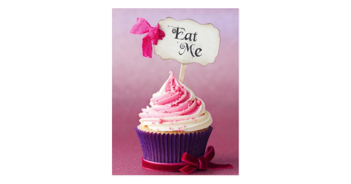 Cupcake - Eat Me Postcard | Zazzle.com