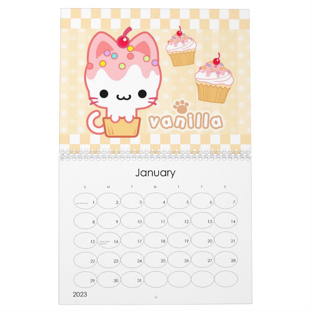 Cupcake Kitties Calendar | Zazzle