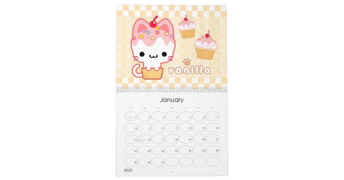 Cupcake Kitties Calendar | Zazzle