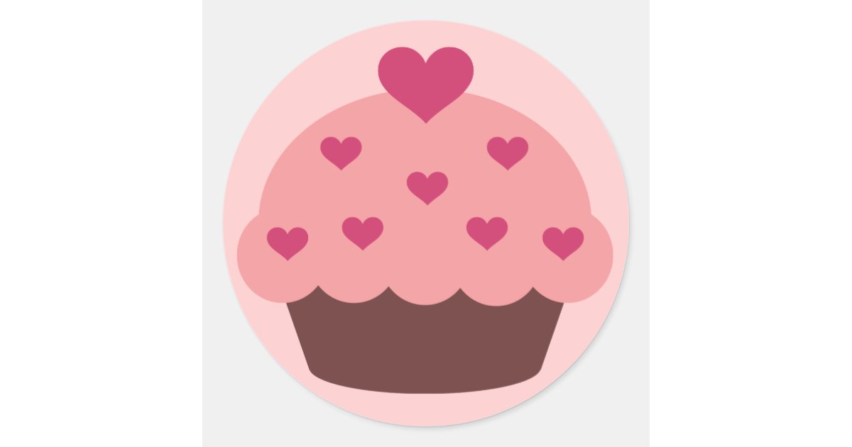 Cupcake Love Stickers | Zazzle