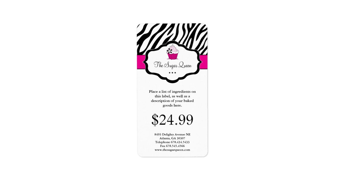 Cupcake Packaging Labels | Zazzle