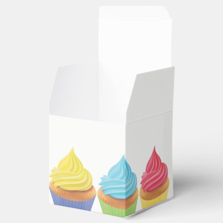 Cupcake Party Favor Box | Zazzle