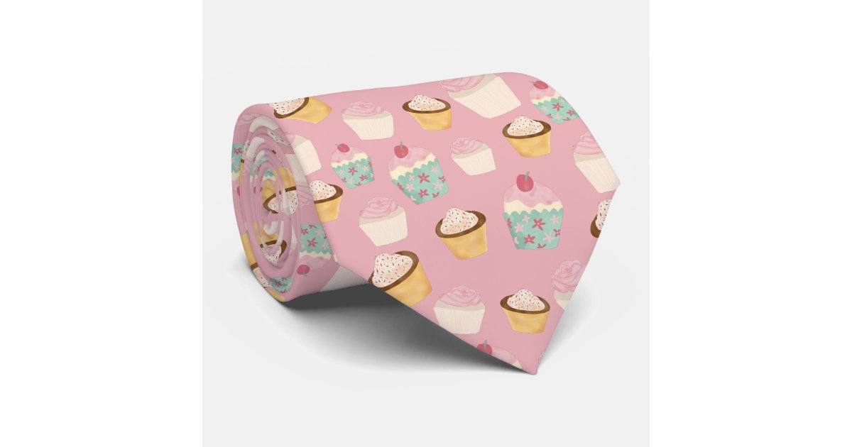 Cupcake Pattern Neck Tie | Zazzle