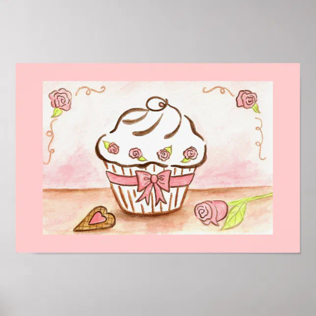Cupcake Poster | Zazzle