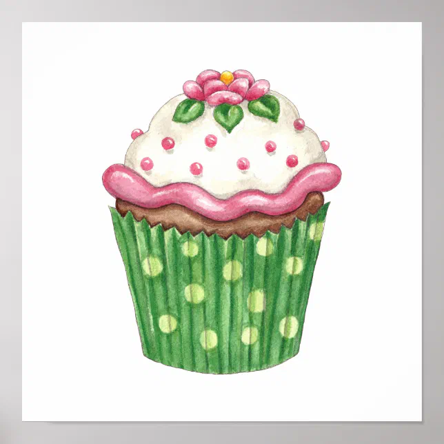 Cupcake Poster - SRF | Zazzle