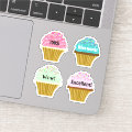 Cupcake Shapes Classroom Encouragement Sticker | Zazzle