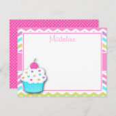 Cupcake Thank You Note, Cupcake Stationery Note Card | Zazzle
