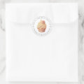 Cupcake Vanilla Rose Classic Round Sticker | Zazzle
