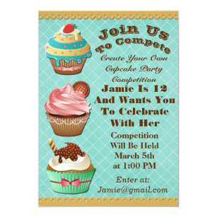Bake Off Invitations | Zazzle