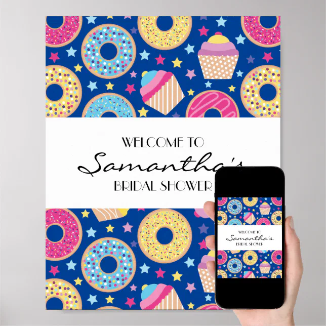 Cupcakes & Donuts Welcome Sign | Zazzle