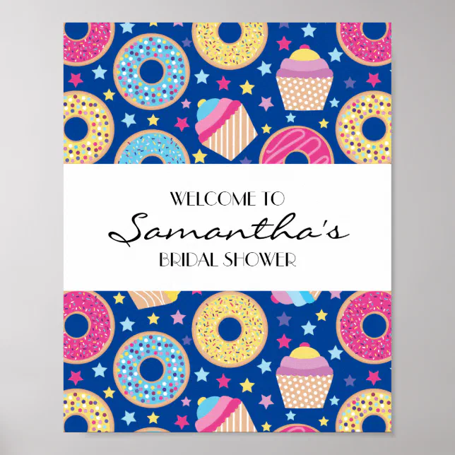 Cupcakes & Donuts Welcome Sign | Zazzle